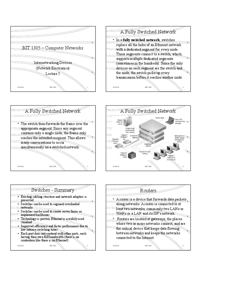 Lecture 6b - Internetworking Devices | PDF | Computer Network | Network ...
