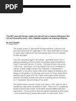 Rumis Counsels of The Bird | PDF | Rumi | Religion And Belief