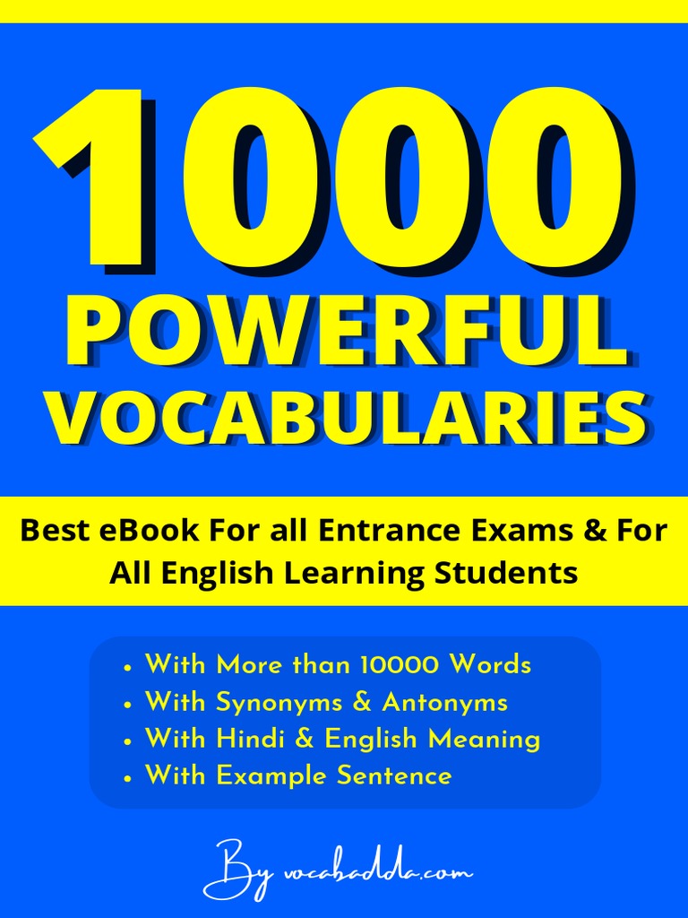 1000 Vocabulary Ebook Updated | PDF | English Language | Verb