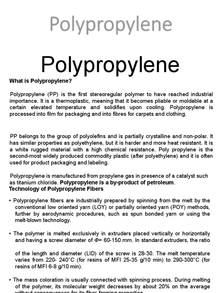 An In-Depth Look at Polypropylene Fibers: Properties, Production ...