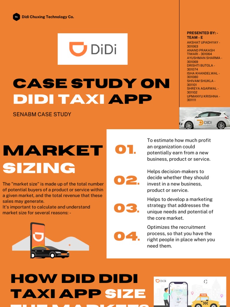 Case Study On App: Didi Taxi | PDF | Business | Marketing