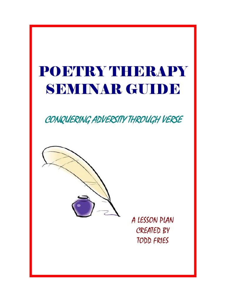 Poetry Therapy Seminar | PDF | Psychotherapy | Poetry