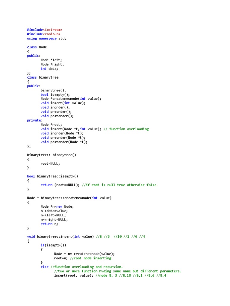 Lab 8 Binary Tree 22122021 102727am | PDF | Subroutine | Theoretical Computer Science