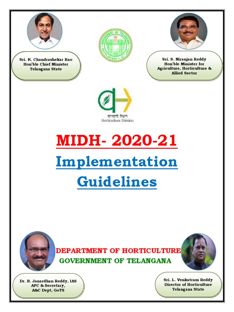 MIDH-2020-21: Implementation Guidelines | PDF | Fertilizer | Agriculture