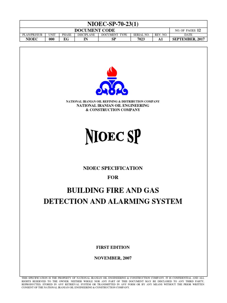 Nioec SP 70 23 | PDF | Duct (Flow) | Specification (Technical Standard)