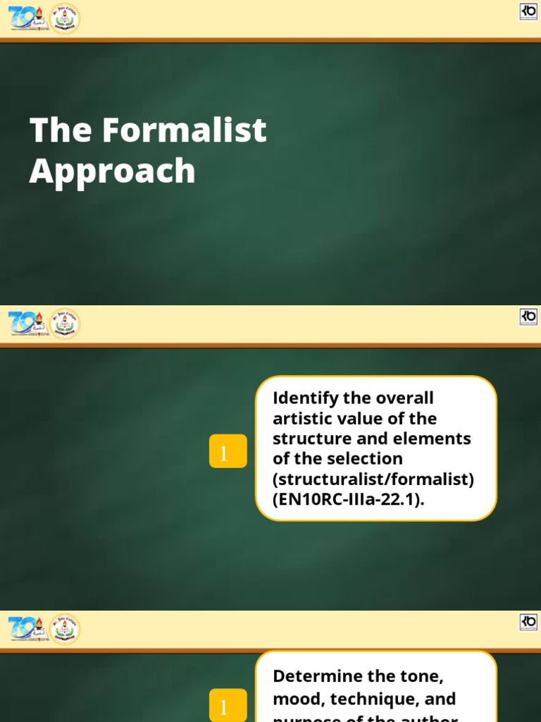 The Formalist Approach 1 | Download Free PDF | Narration | Cognition