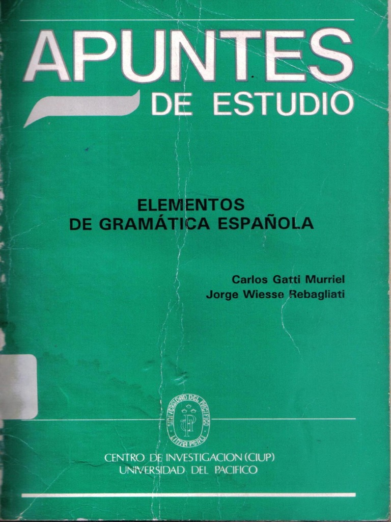 Elementos de Gramática Español | PDF