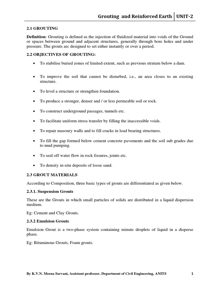 GIT Unit 2 (Mtech) | PDF | Casing (Borehole) | Suspension (Chemistry)