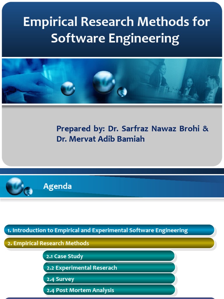 Empirical Research Methods in Software Engineering | PDF | Engineering ...