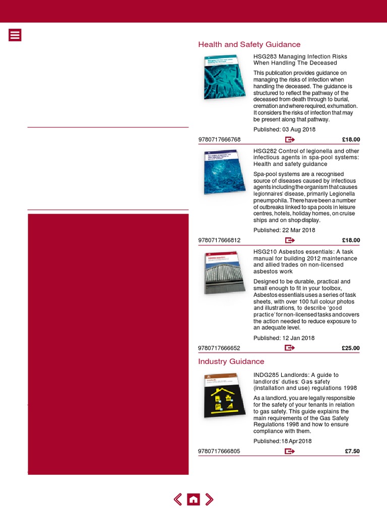 HSE Catalogue 2019 | PDF | Occupational Safety And Health | Safety