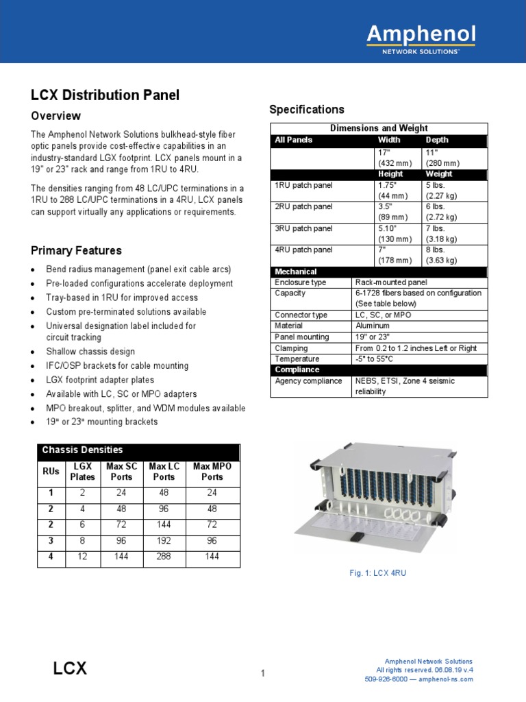 Patchpanel LCX Telect | PDF | Telecommunications | Computer Engineering