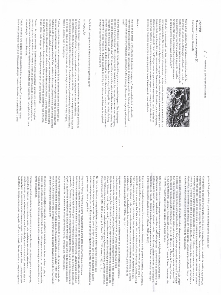 03.artigo Subversão e Contra-Subversão | PDF