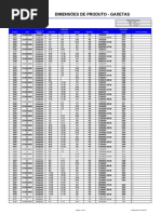 Famaflex - Tabela de Medidas de O'Rings PDF | PDF