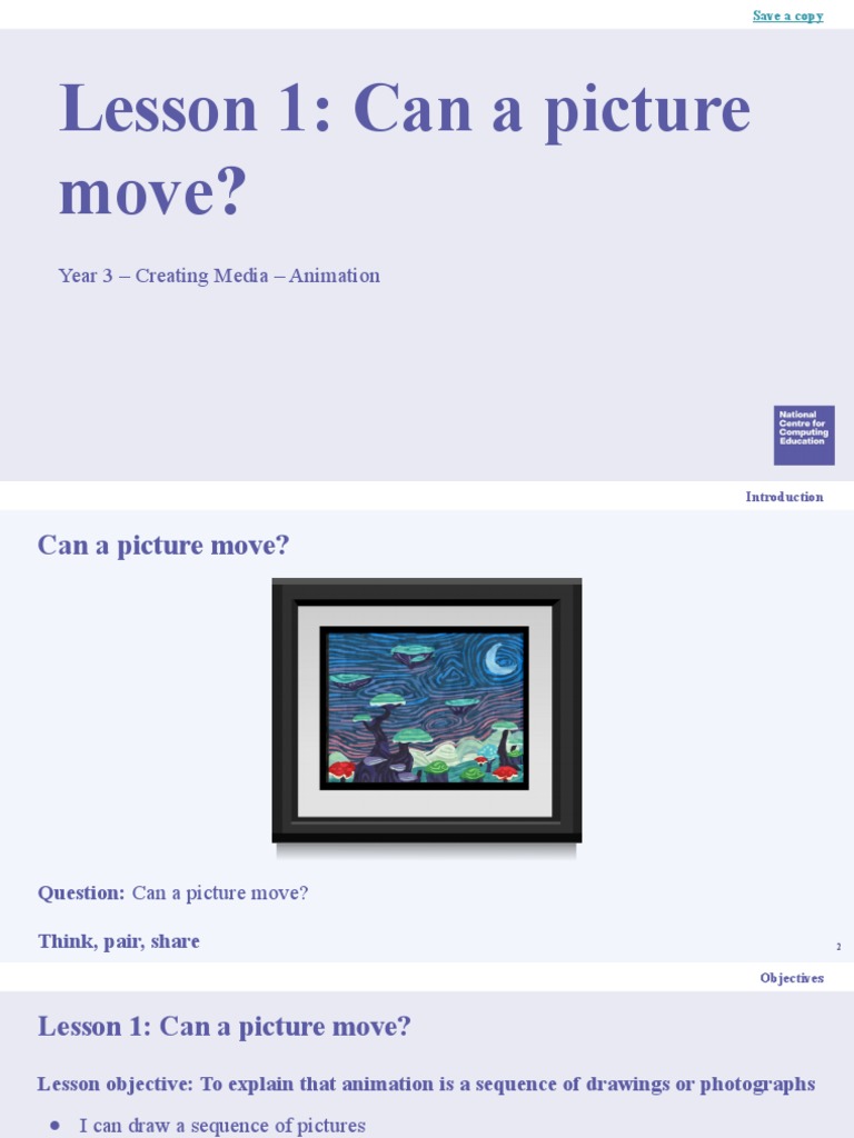 L1 Slides - Animation - Y3 | PDF | Books
