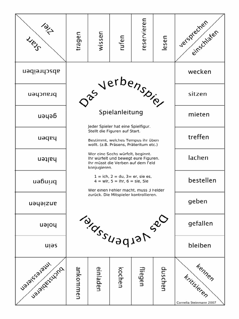 Verbenspiel | PDF