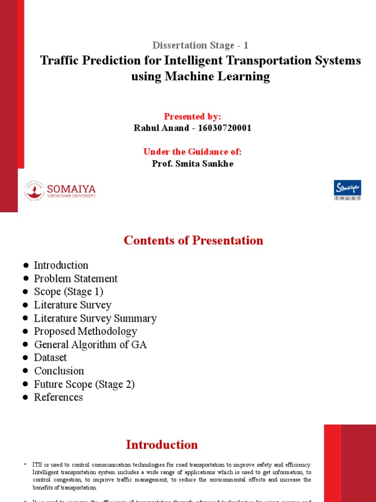Traffic Prediction For Intelligent Transportation Systems Using Machine ...