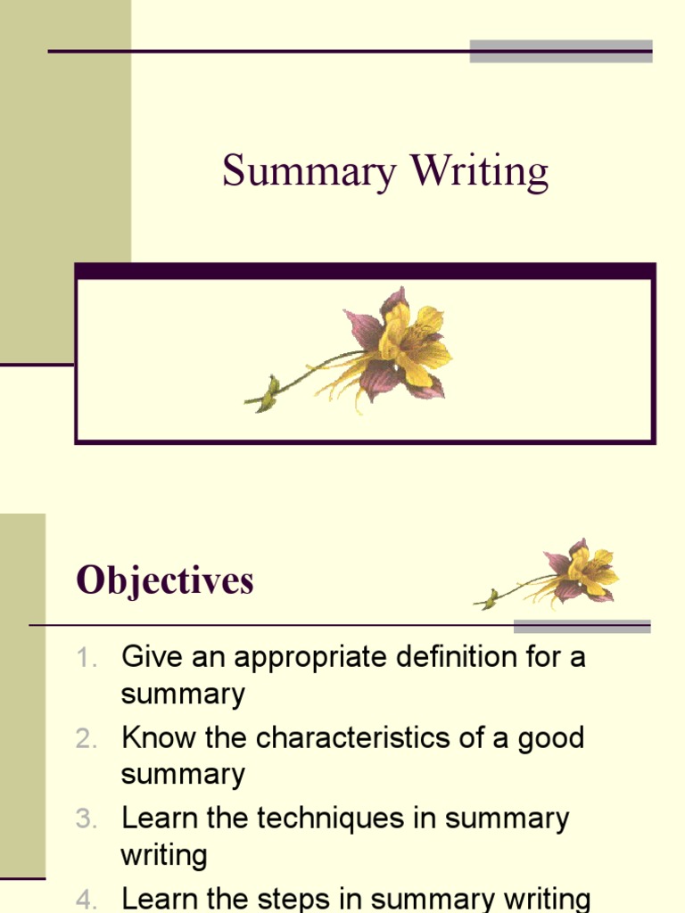 Lecture 3 Summary Writing Download Free Pdf Sentence Linguistics Marriage