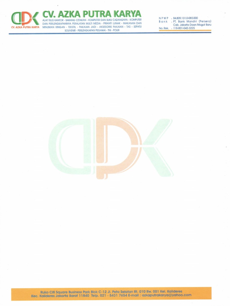 Kop Cv. Azka Putra Karya | PDF