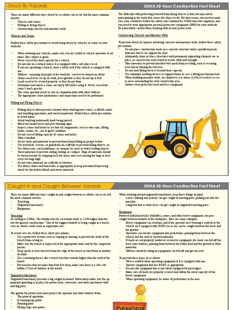 Caught-In and Caught-Between Hazards | PDF | Crane (Machine ...