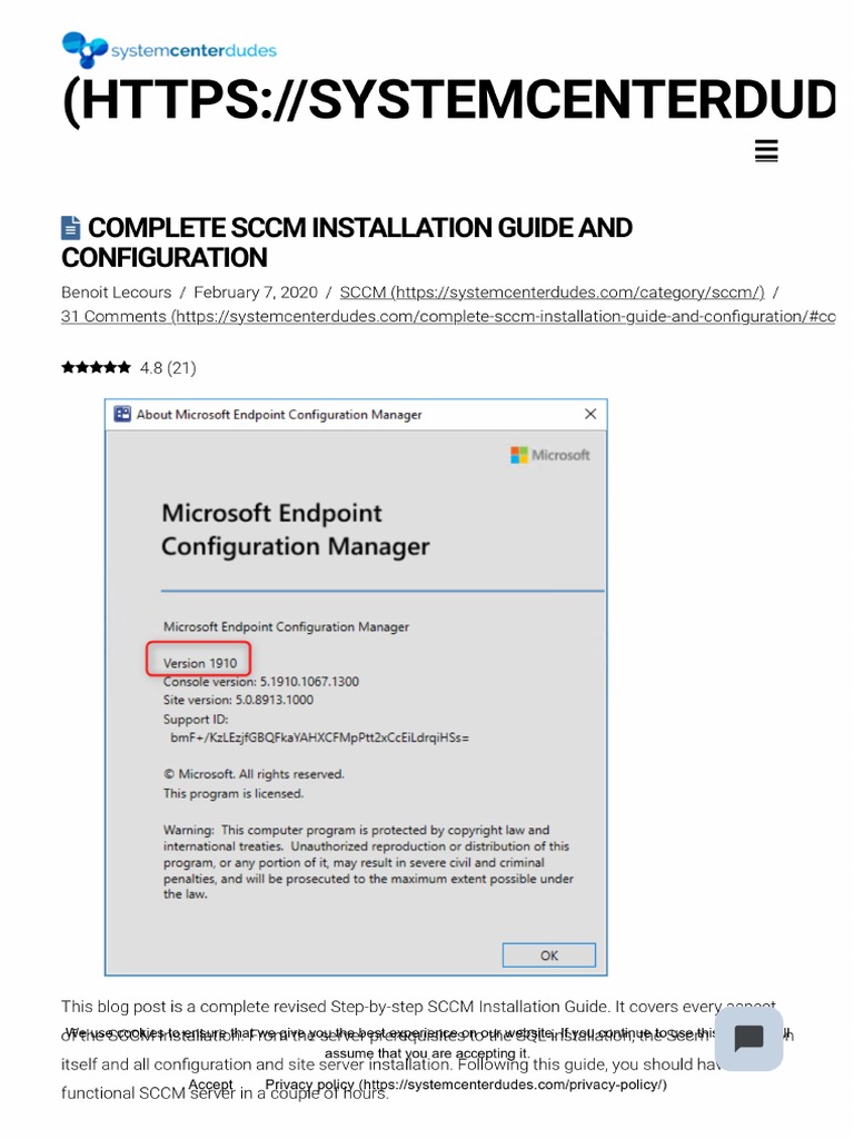 Complete SCCM Installation Guide and Configuration | PDF | Internet ...