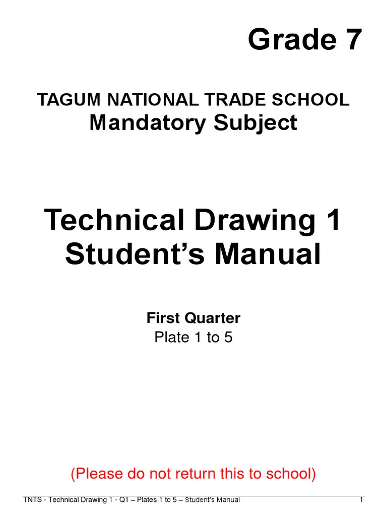 Technical Drawing 1 - Student's Manual Quarter 1 | PDF | Drawing ...