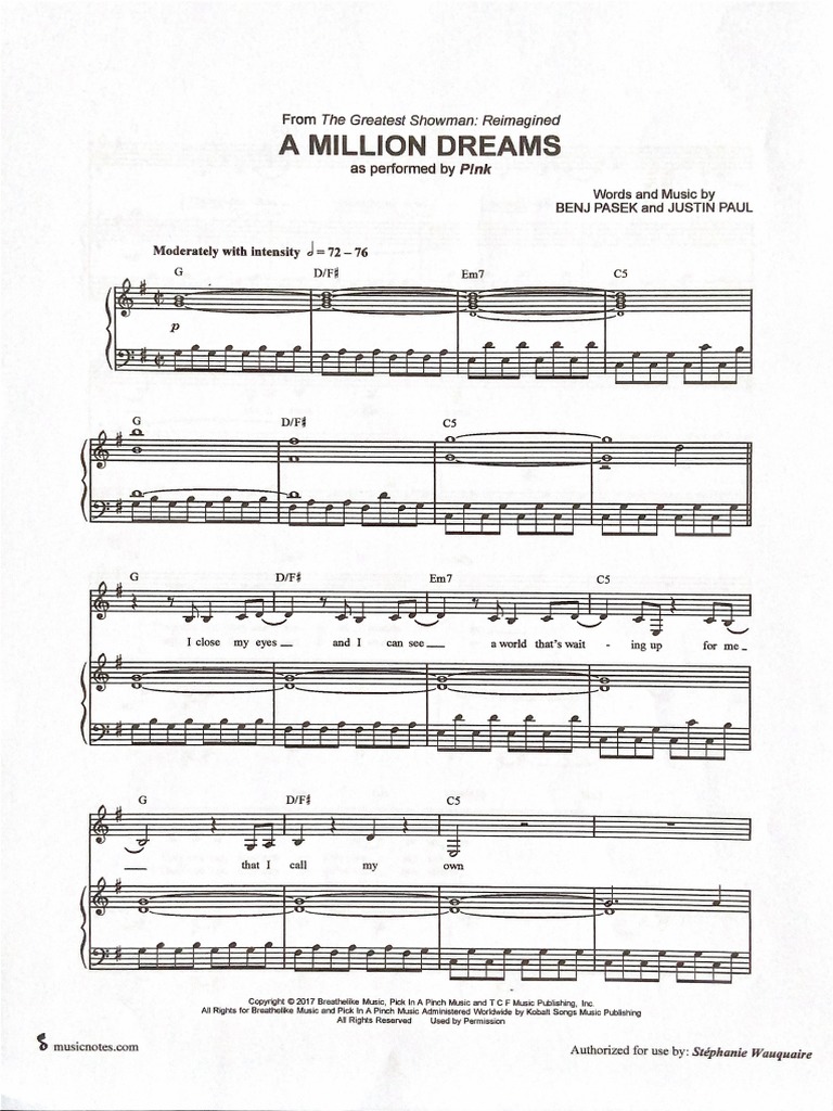 À Million Dreams | PDF