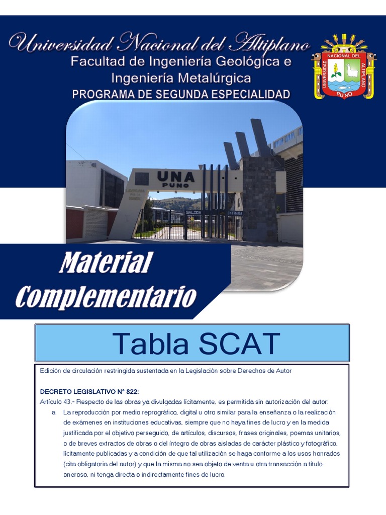 Tabla SCAT | PDF | Factores humanos y ergonomía | Ciencias de la Salud