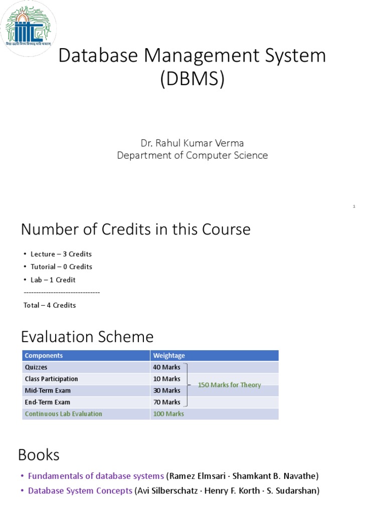 DBMS Lectures Compile | PDF | Databases | Data Model
