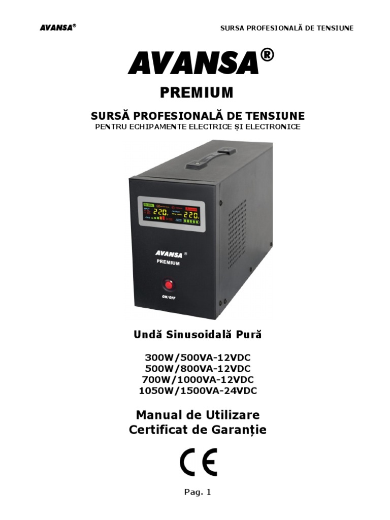 Avansa Ups Manual | PDF