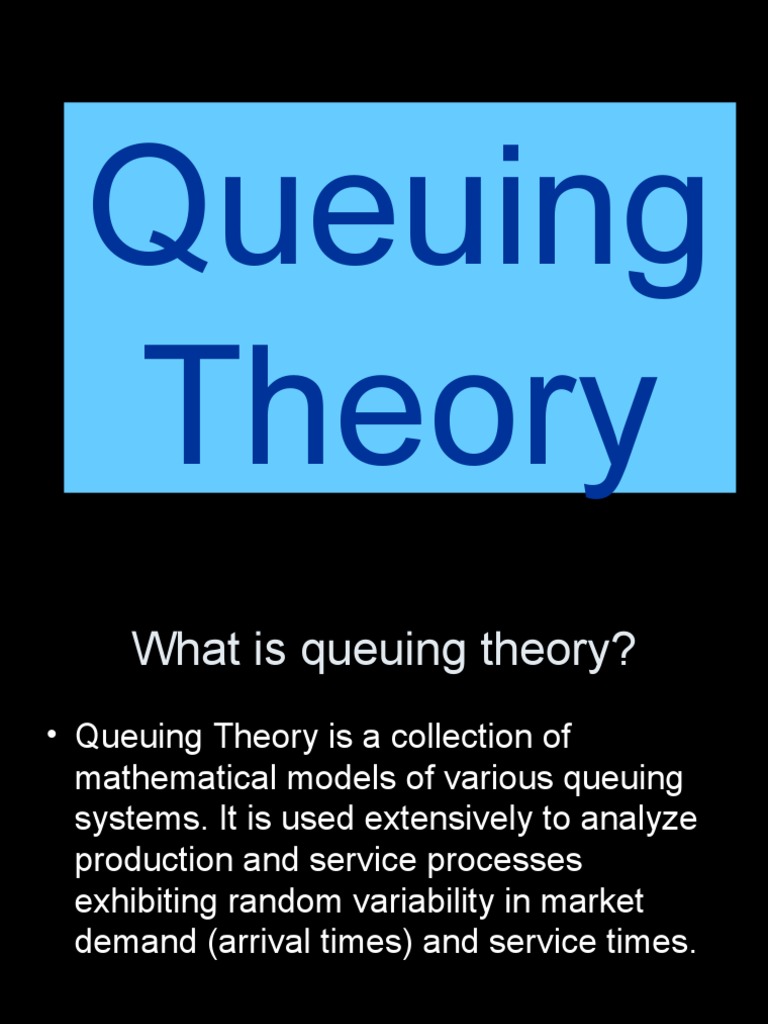 Queuing Theory Download Free Pdf System Queue Abstract Data Type