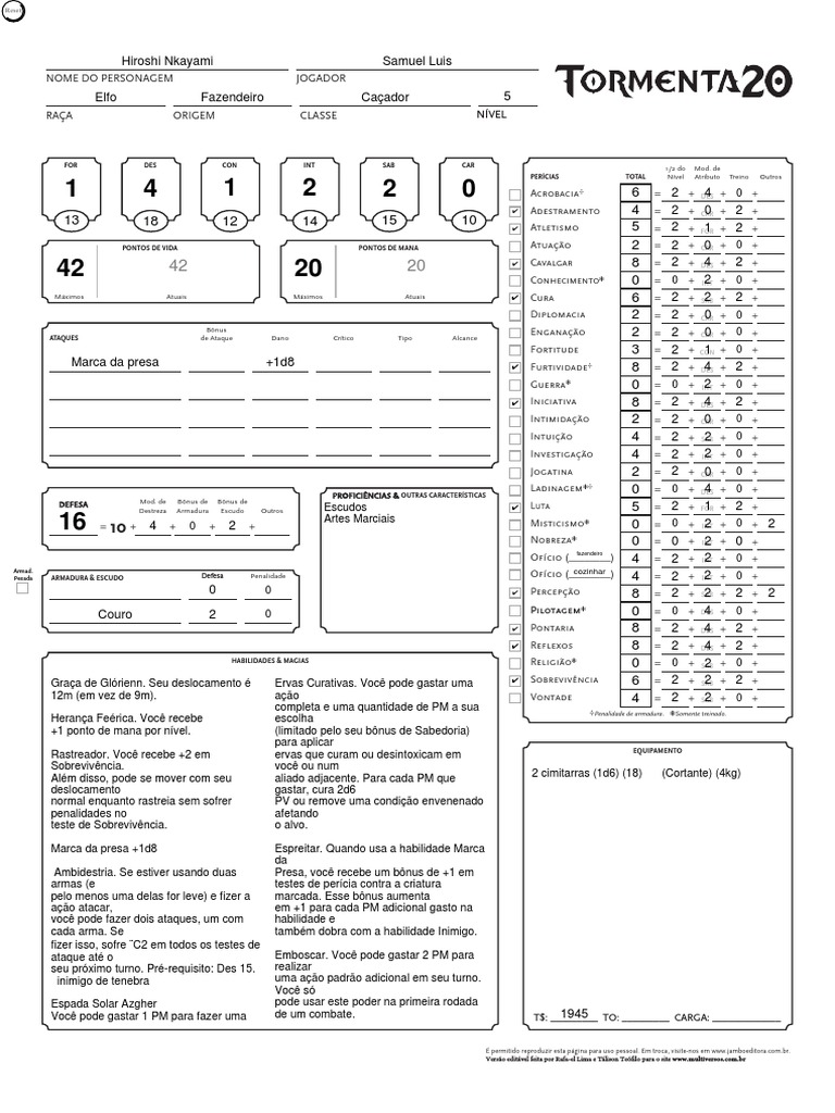 Ficha T20 EDITAVEL V1.6.a PC e Celular1 | PDF