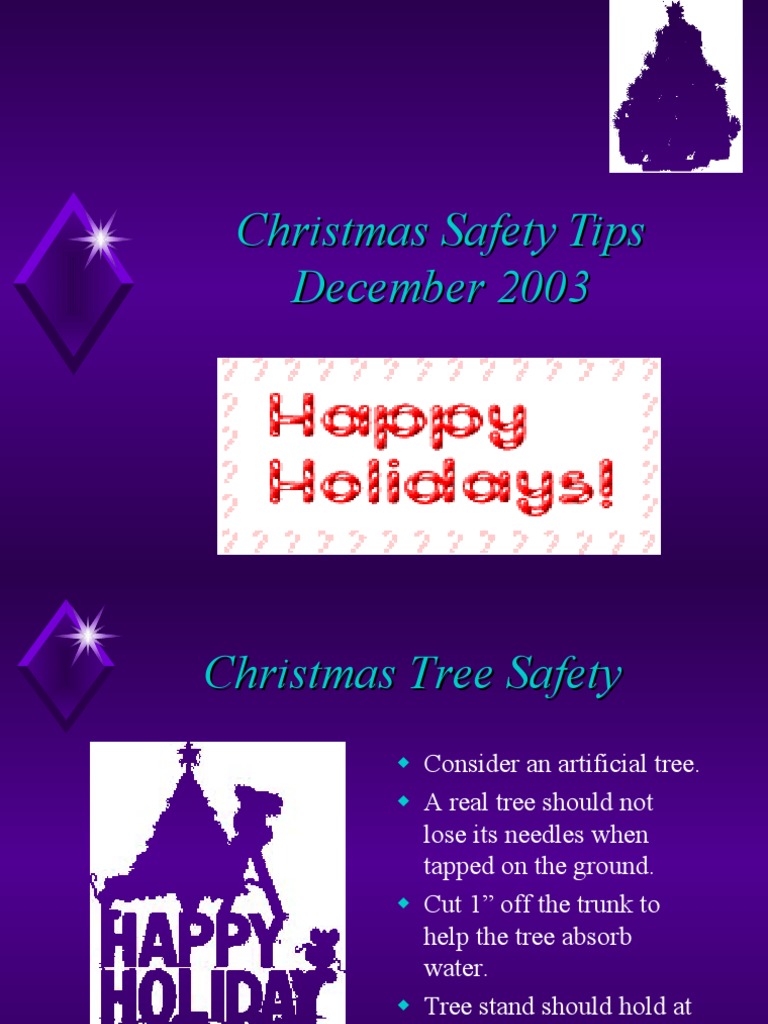 Christmas Safety Tips Xy | PDF | Trees | Christmas Tree