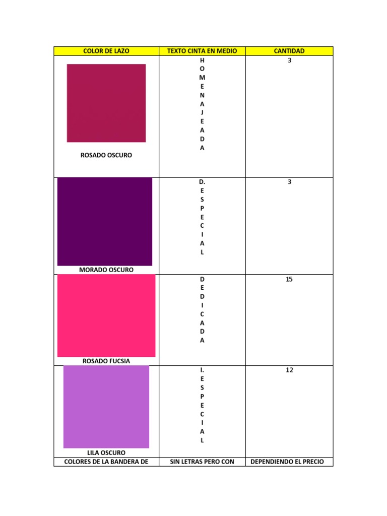 Color de Lazo | PDF