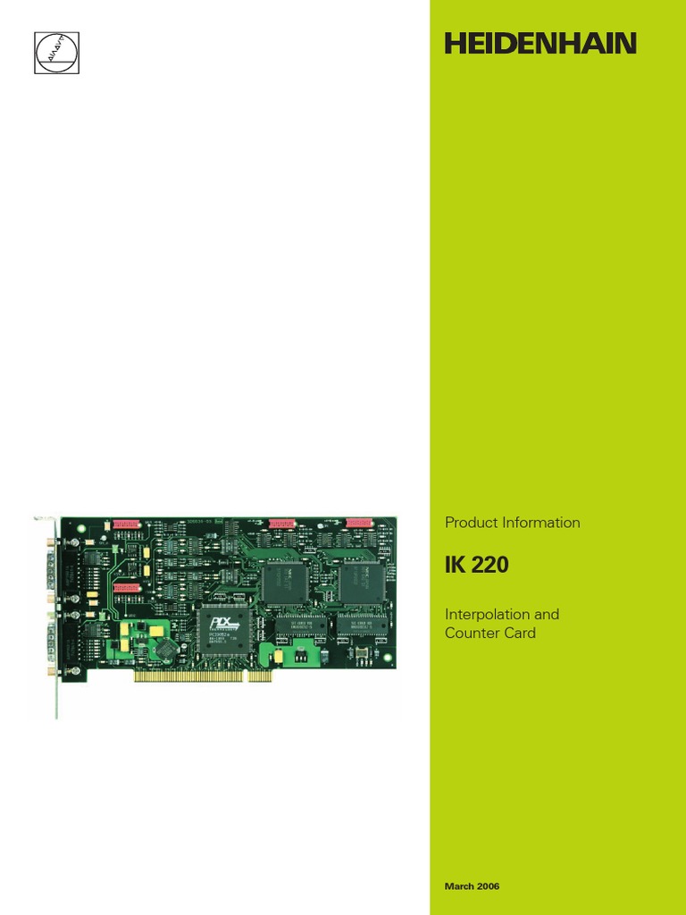 IK 220 Card | PDF | Personal Computers | Input/Output