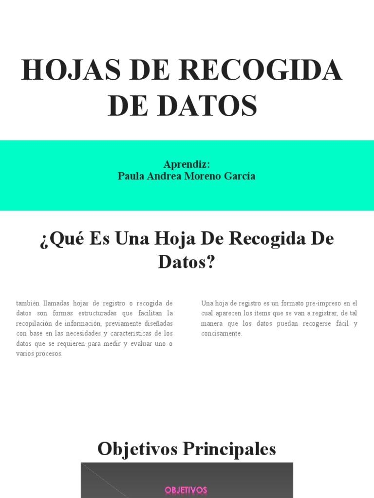 Hojas De Recogidas De Datos Pdf 0198