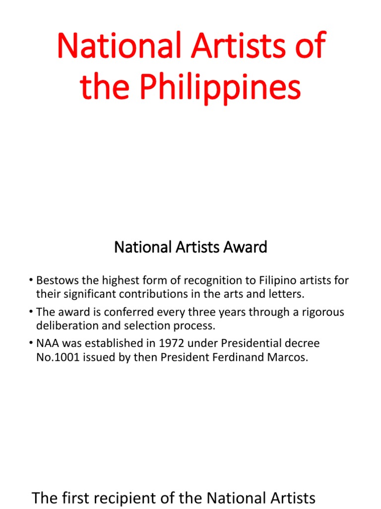 CPAR National Artist of The Philippines | PDF | Works | Philippines