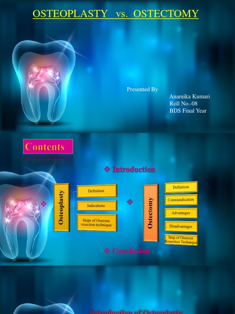 Osteoplasty Vs Ostectomy | PDF | Home & Garden | Science & Mathematics
