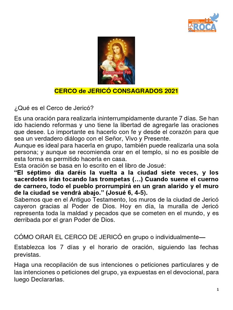 CERCO de JERICÓ | PDF | Oración | Arca de la Alianza