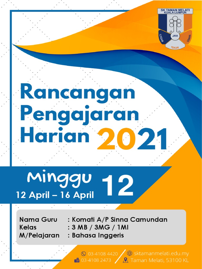 RPH Komati - M12 | PDF | Lesson Plan | Teachers