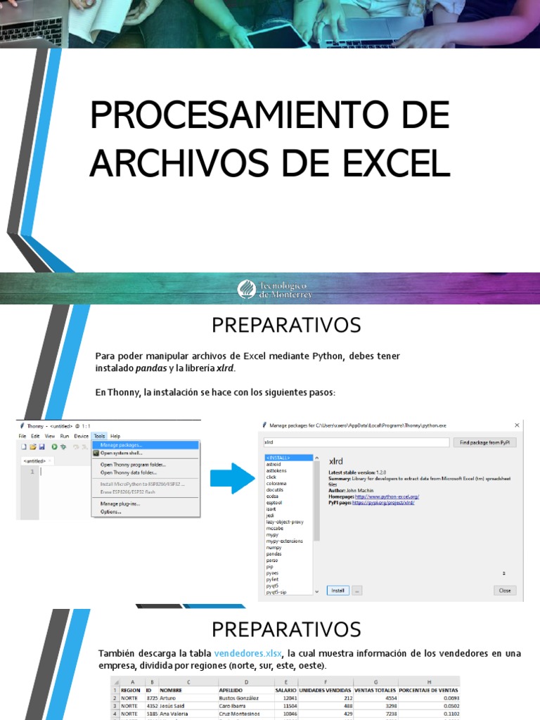 Excel Python Pdf Microsoft Excel Python Lenguaje De Programación