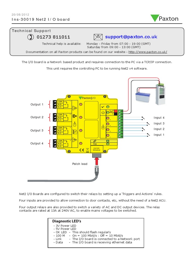 Paxton: Support@paxton - Co.uk | PDF | Relay | Insulator (Electricity)