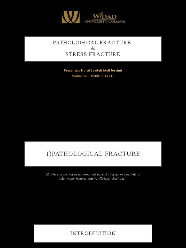 Pathological vs. Stress Fractures Explained | PDF | Bone | Biopsy