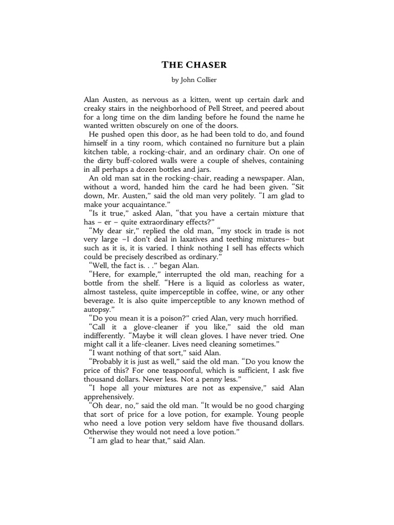 COLLIER - The-Chaser | PDF | Home & Garden | Poetry