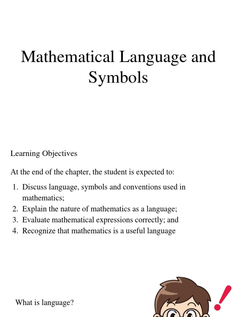 Mathematics As A Language | PDF | Noun | If And Only If