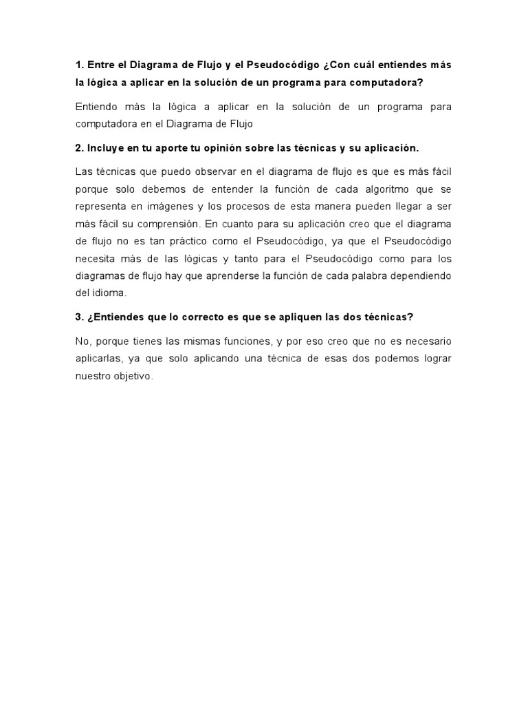 Actividad 3 Foro L Gica de Programaci N | PDF