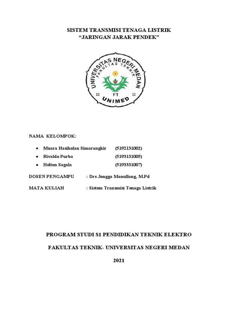 Jaringan Transmisi Tenaga Listrik | PDF
