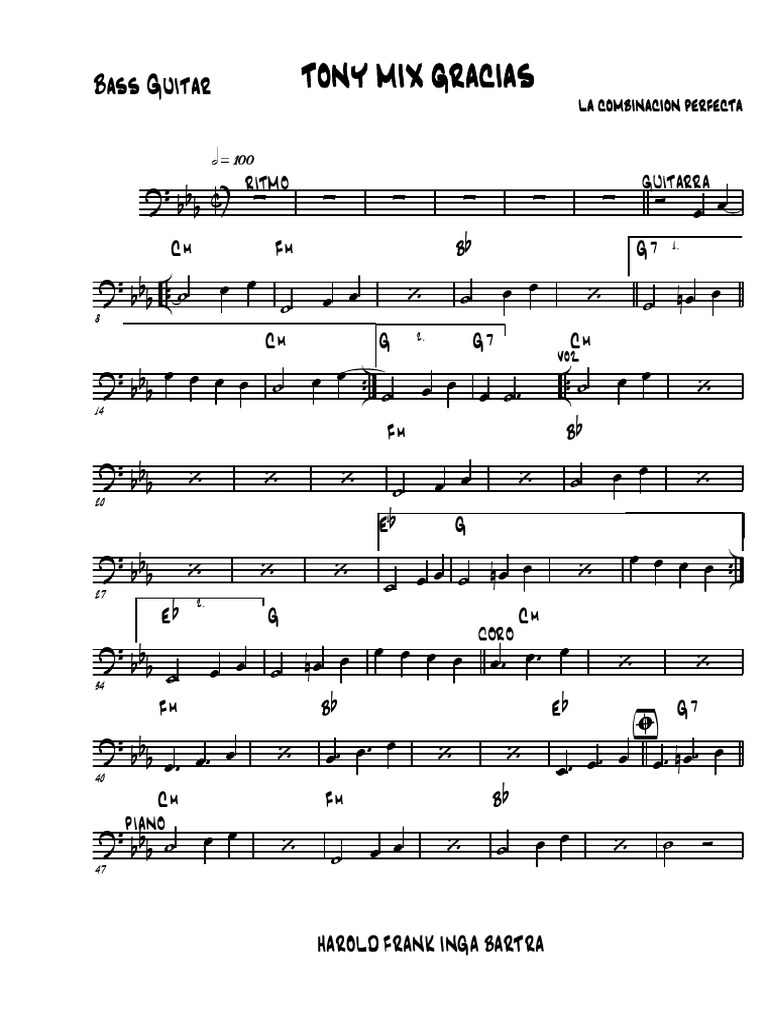 Tony Mix - (Bass | PDF