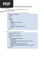 Contoh Program Pascal Paling Sederhana | PDF | Komputer