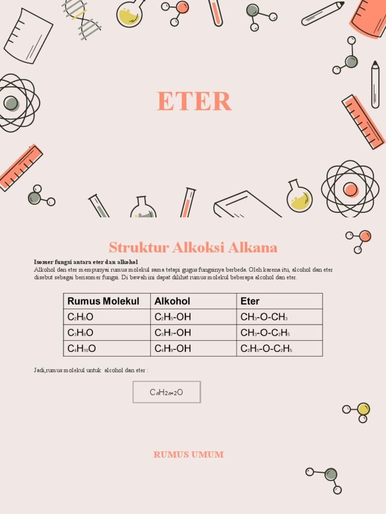 Struktur dan Reaksi Eter | PDF