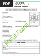 Format Biodata Taaruf | PDF